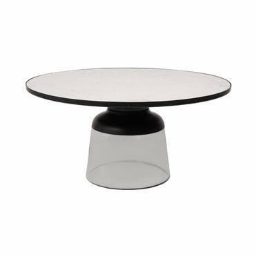 Pemberly Row Traditional Rectangle Coffee Table with White Marble Top ...
