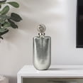 Elegant Glass Bottle Vase with Orb Topper for Living Room Decor ...
