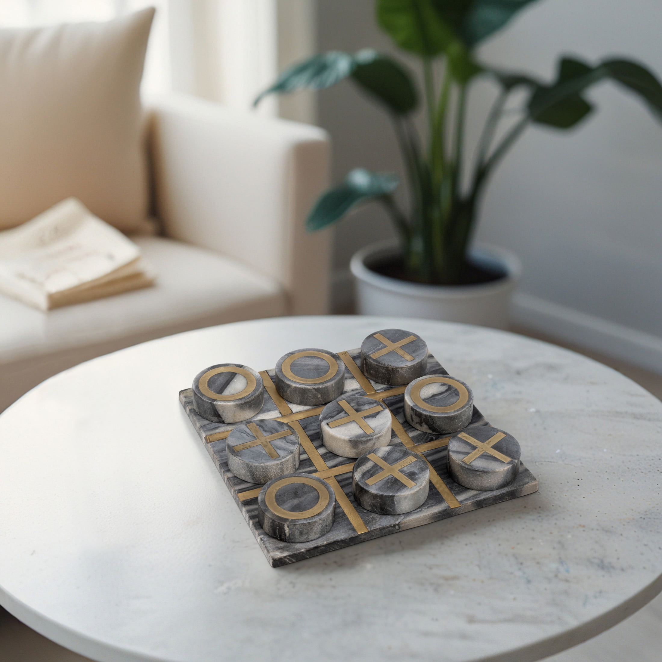 Sagebrook Home Contemporary Tic Tac Toe Game Board - Walmart.com