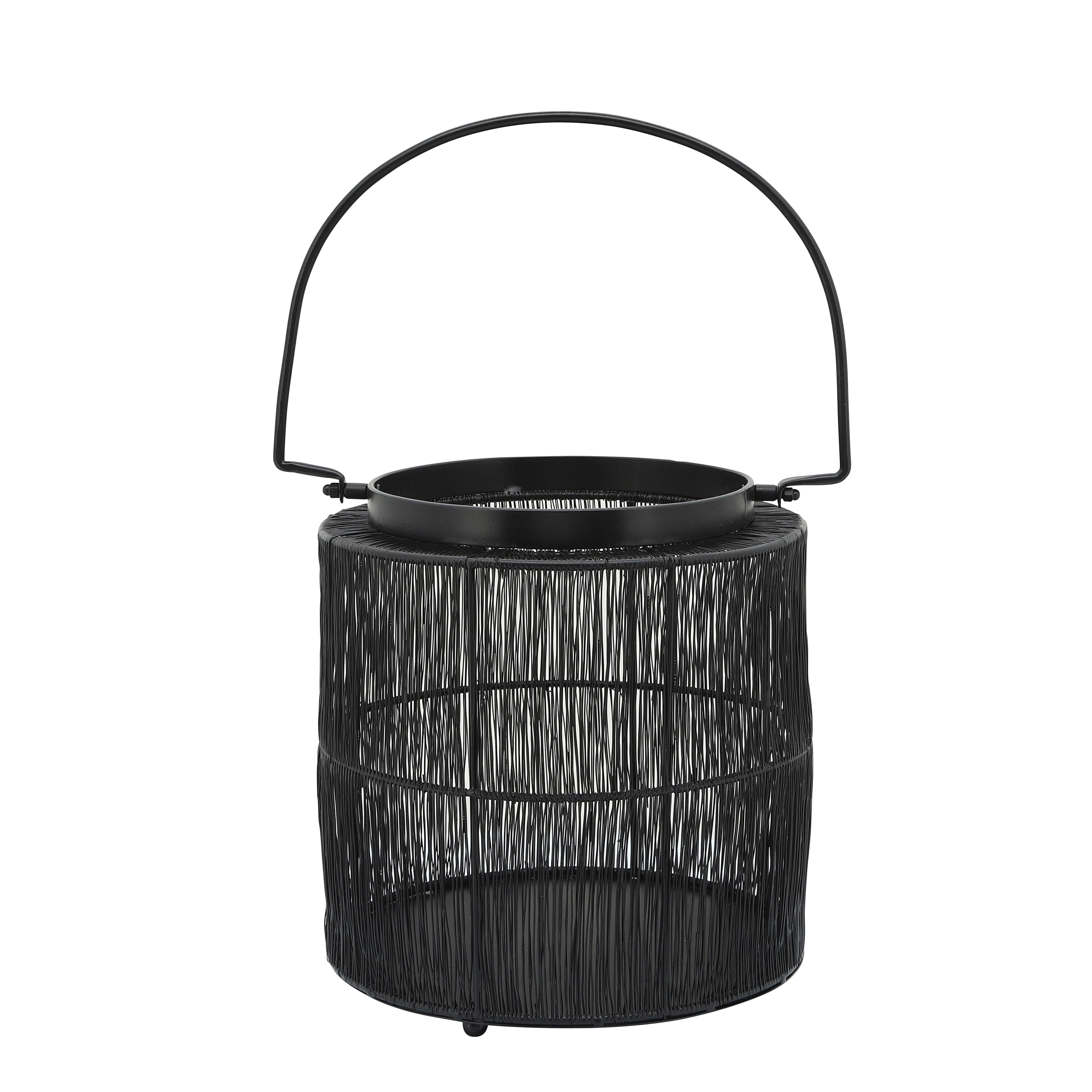 Sagebrook Home Metal 10.25" Wire Lantern, Black - Walmart.com