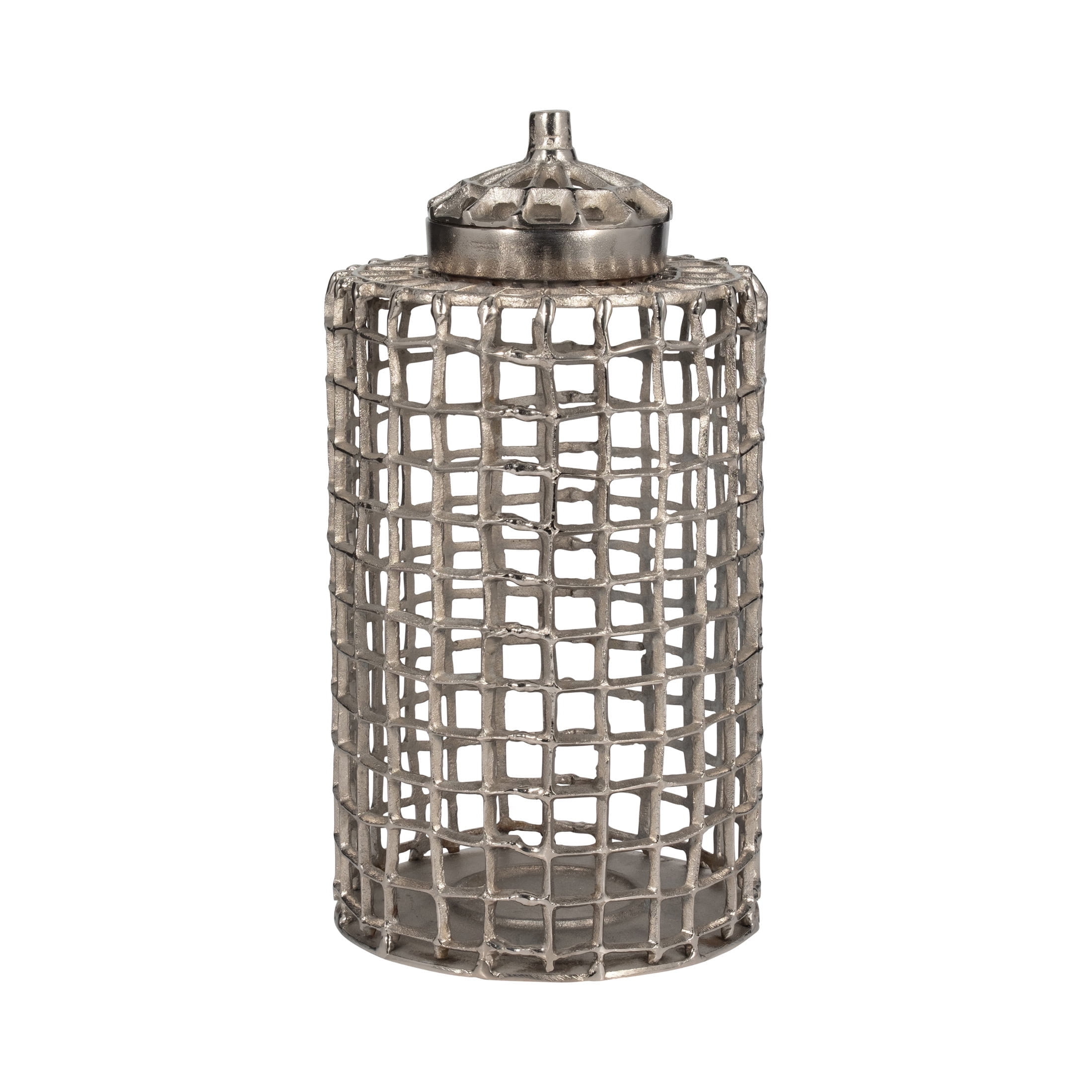 Sagebrook Home Metal Cylinder Lidded Jar - Walmart.com