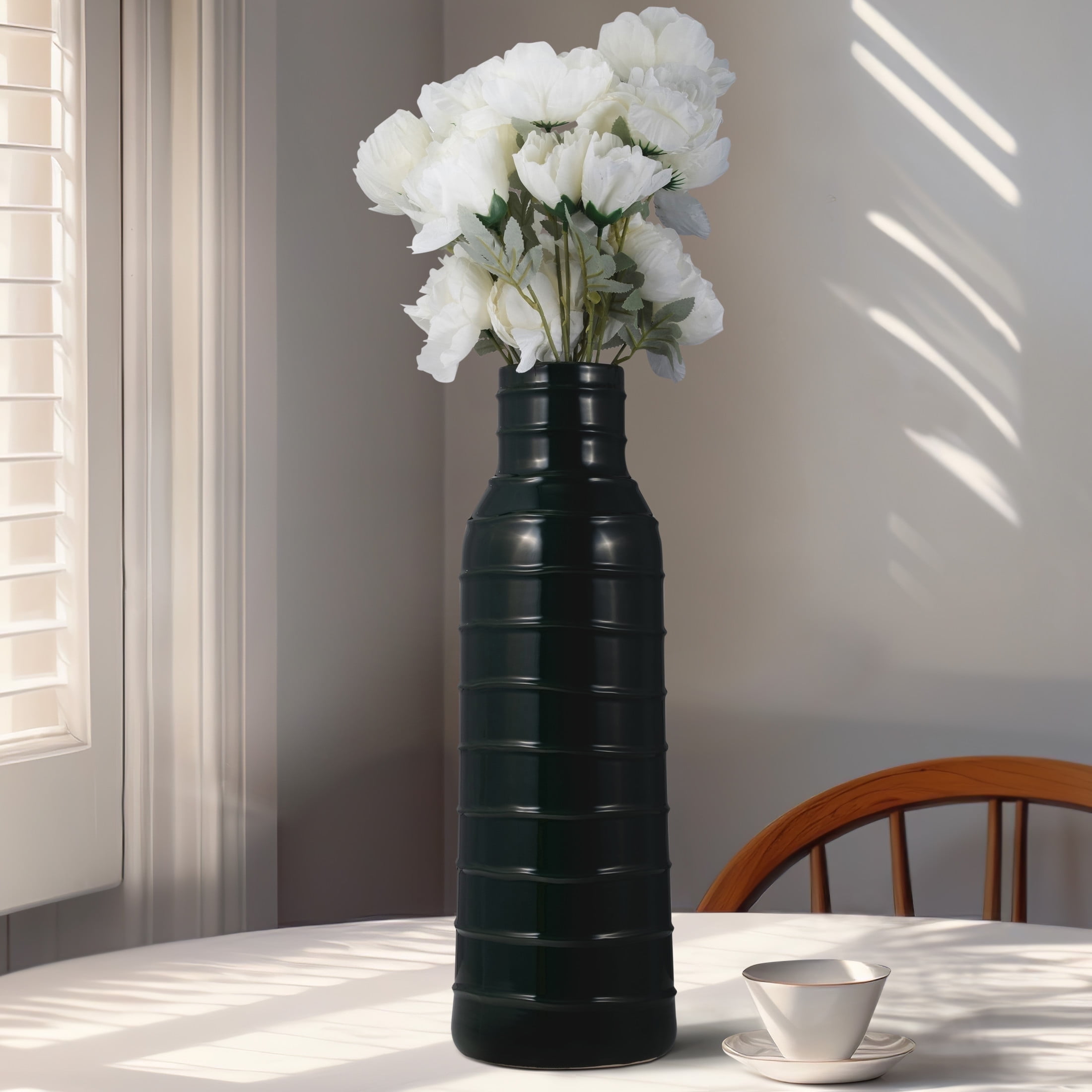 Sagebrook Home Modern Ceramic Contemporary Table Accent Cylinder Vase ...