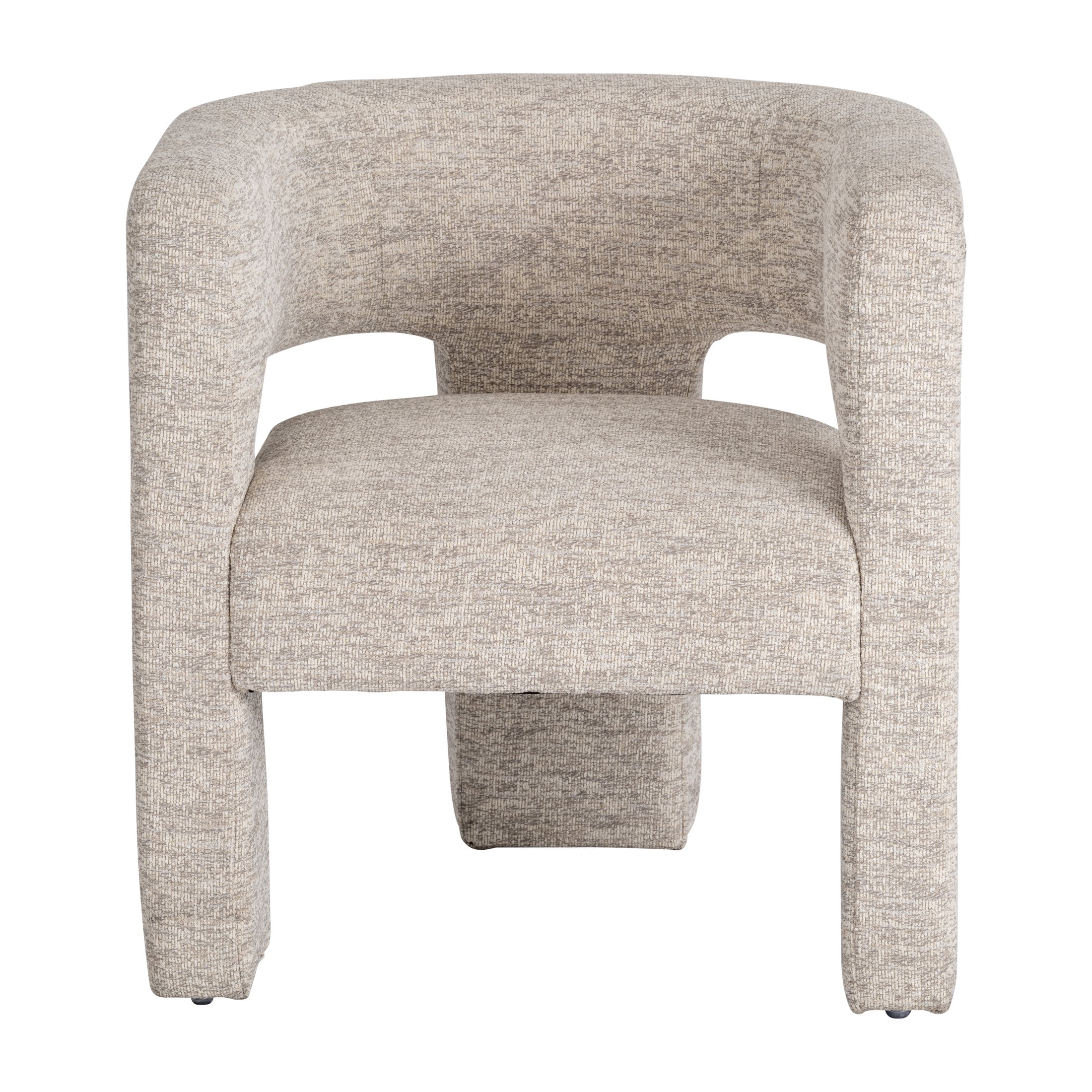Sagebrook Home Round Back Chair in Wood and Fabric - Walmart.com