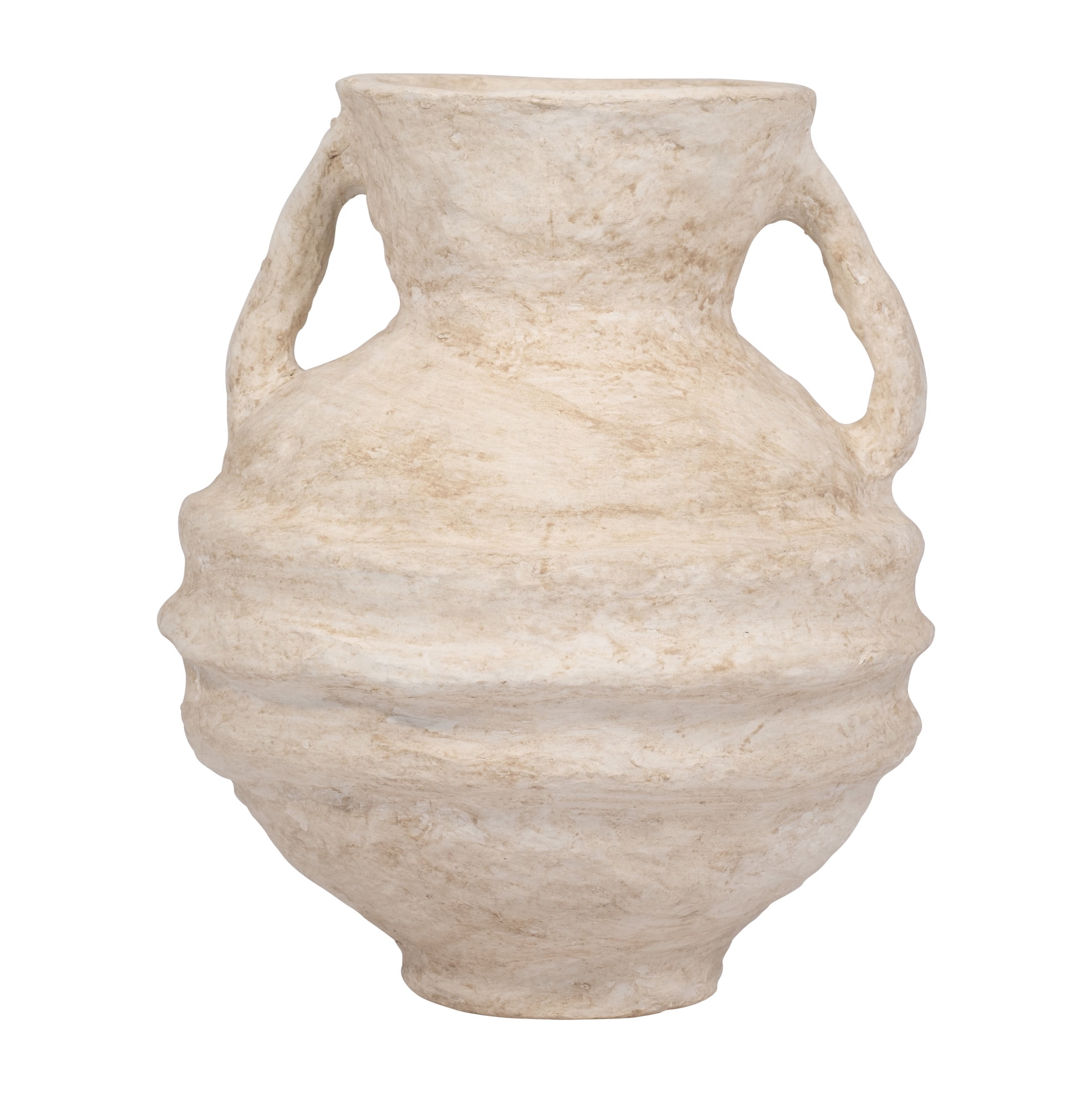 Sagebrook Home Paper Mache, Vase With Handles, White - Walmart.com