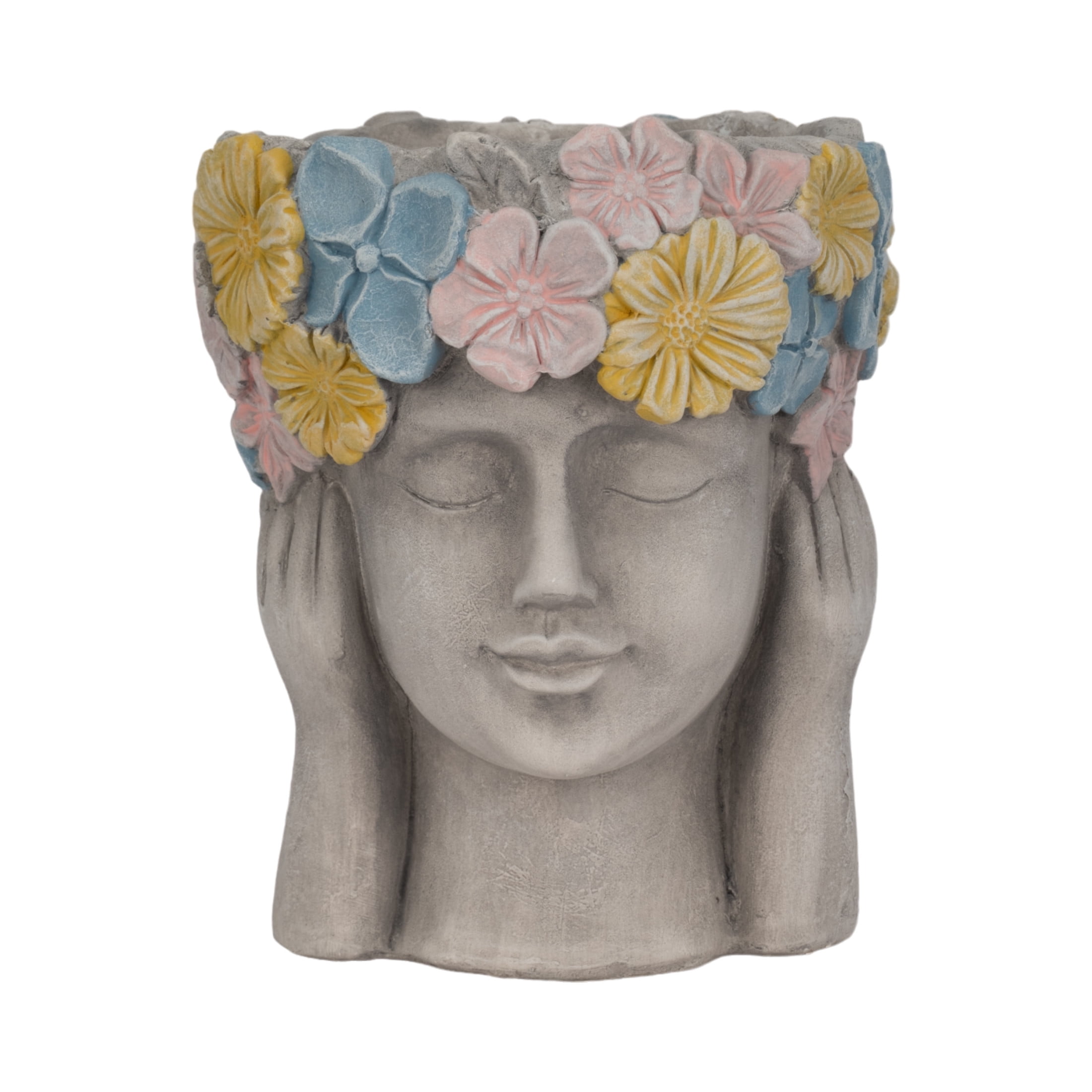 Sagebrook Home Polyresin Face Planter - Enrich Your Space With Greenery ...