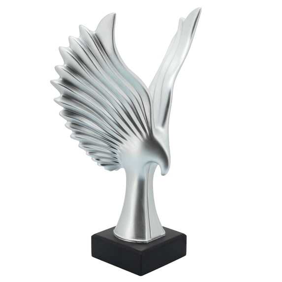 Sagebrook Home Resin 20"h Eagle Table Accent, Silver - Walmart.com