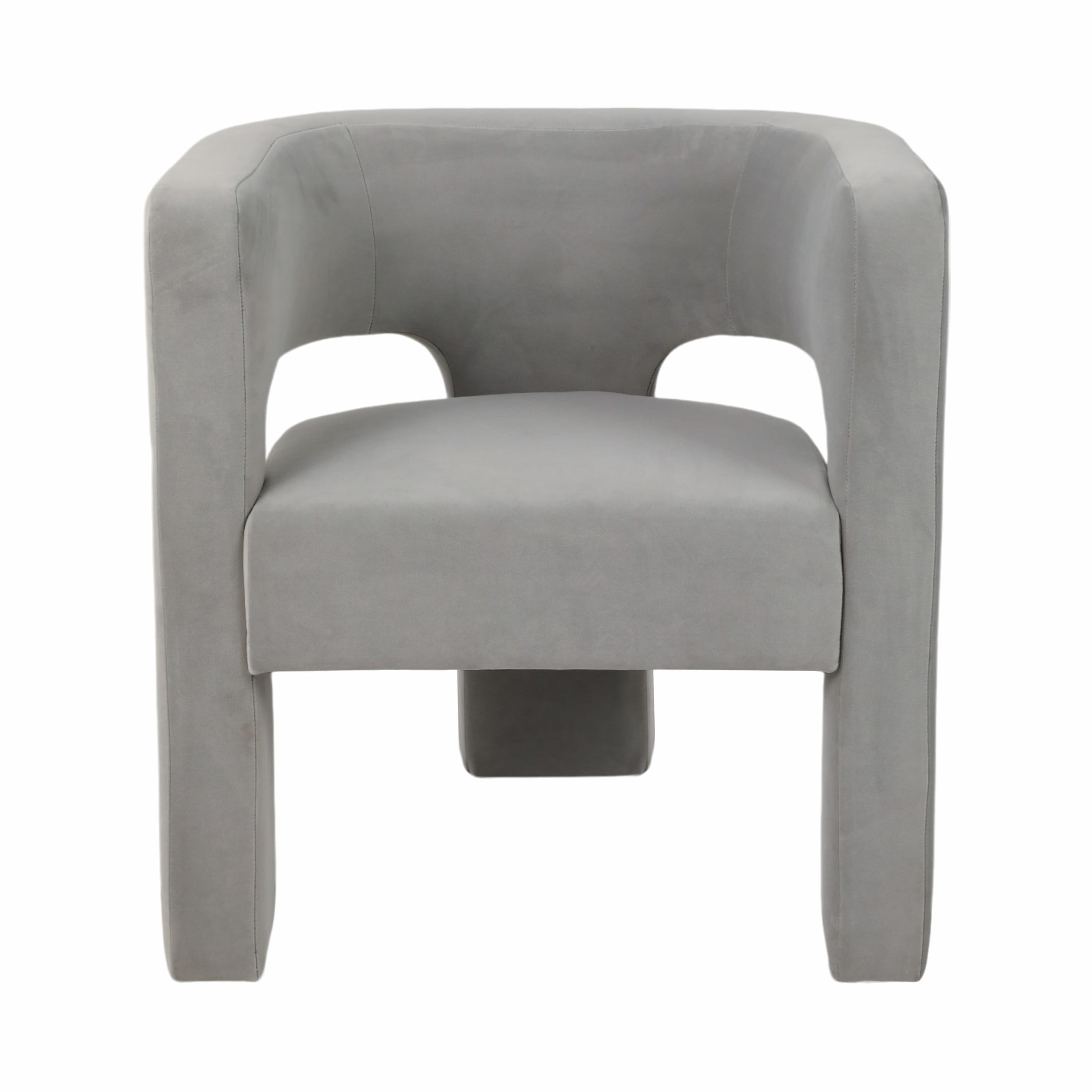 Sagebrook Home Round Back Chair in Wood and Fabric - Walmart.com