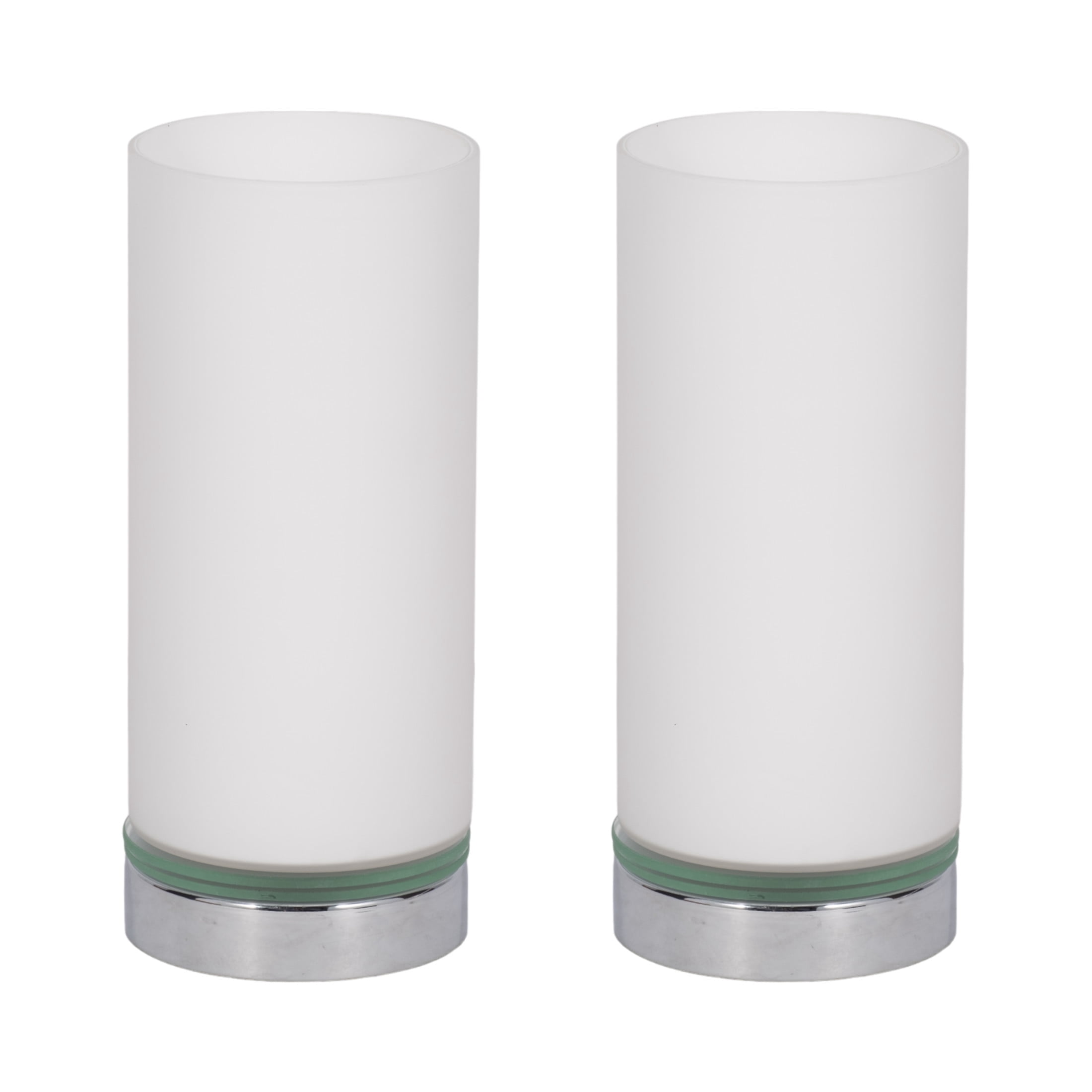 Sagebrook Home, Set of Two, 10"Hx 4" Diameter, Glass Touch Table Lamps ...