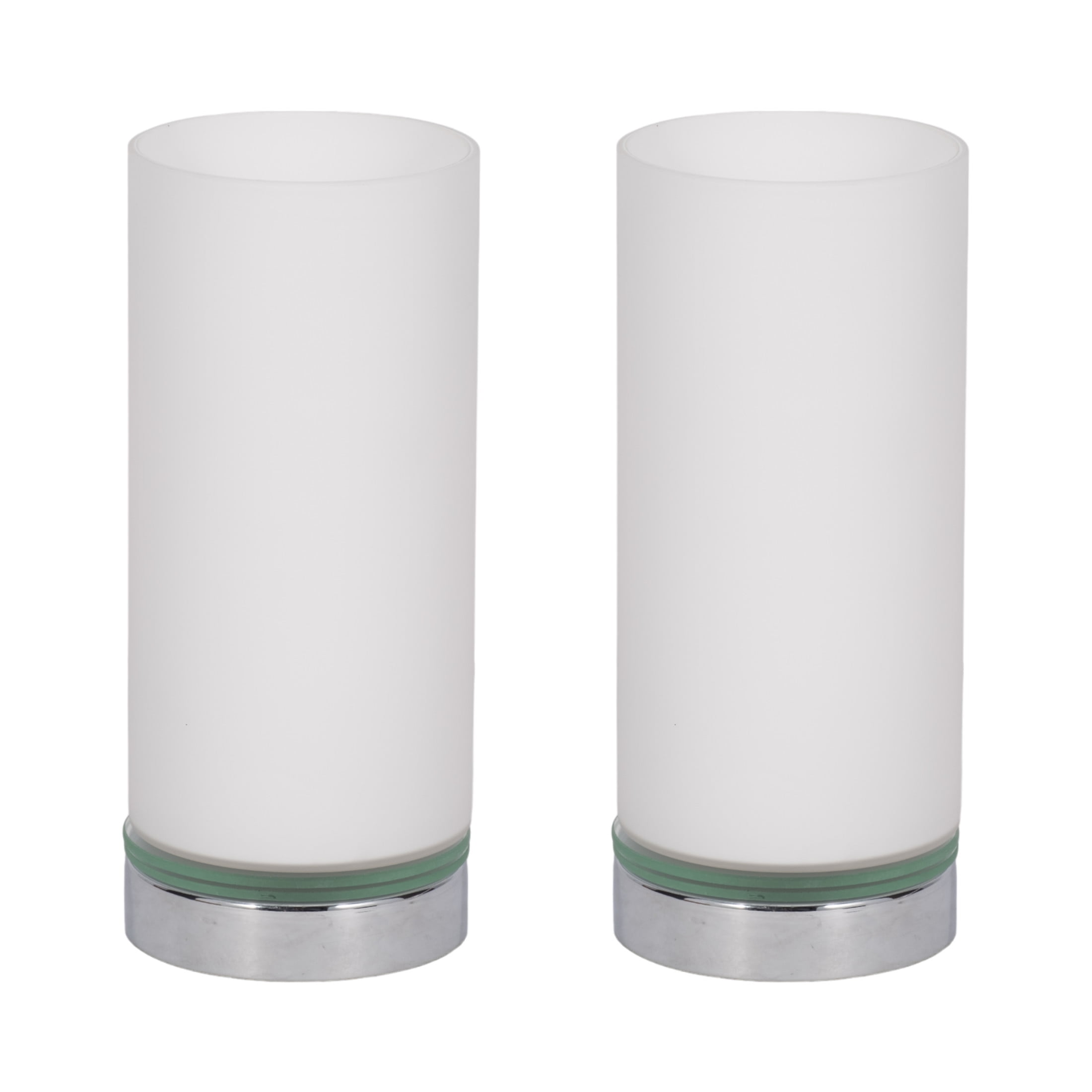 Sagebrook Home, Set of Two, 10"Hx 4" Diameter, Glass Touch Table Lamps ...