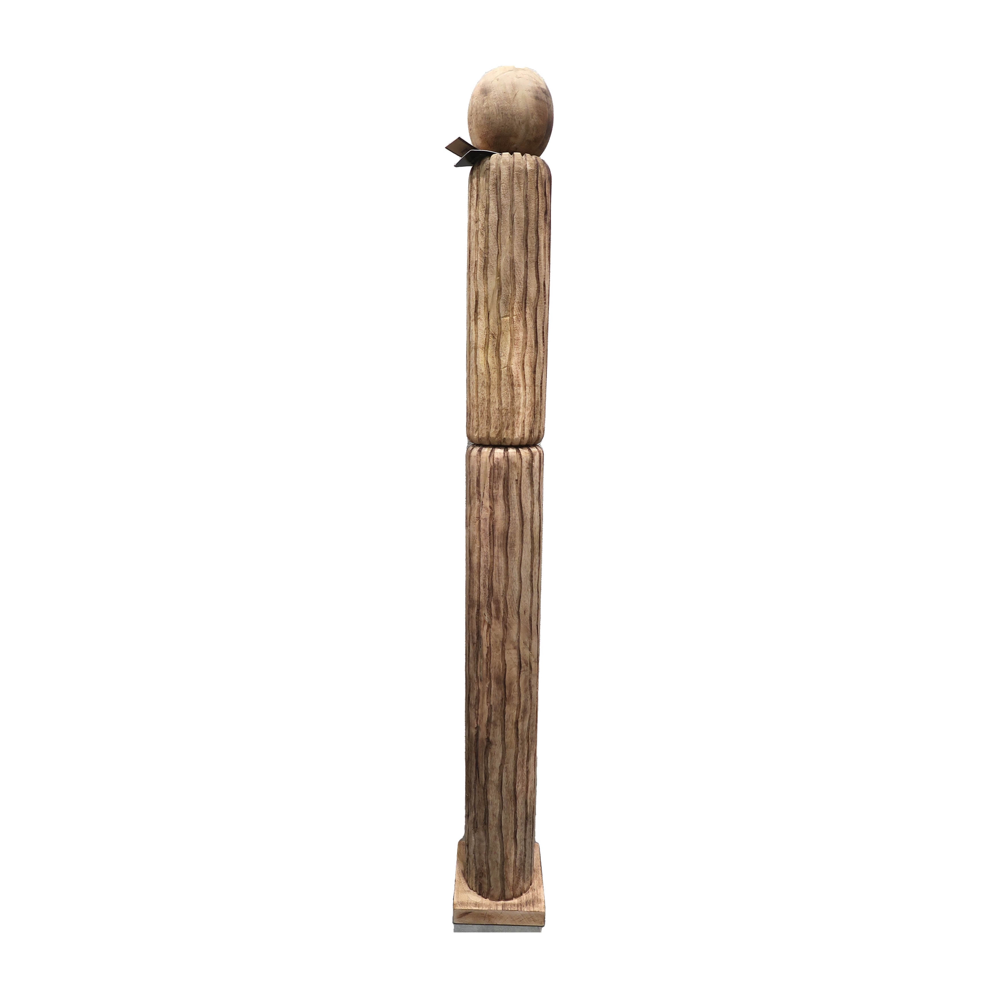 Sagebrook Home Wood 60" Totem Pillar, Brown - Walmart.com