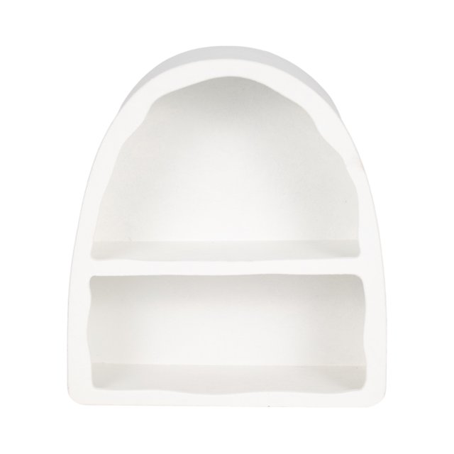 Sagebrook Home's White MDF Curved 2-Shelf Wall Storage - Perfectly ...