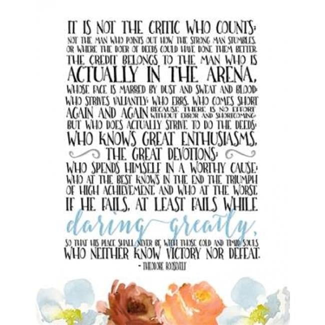 Sagebrush Fine Art The Man in The Arena Poster Print by Tara Moss - 22 ...