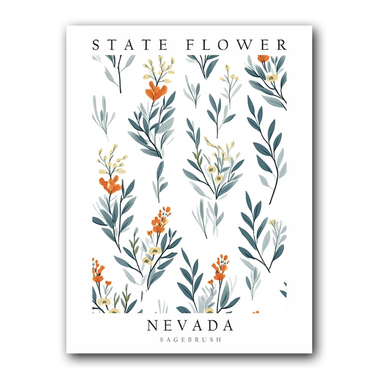 Printable State Flower Of Nevada Nevada State Flower Print
