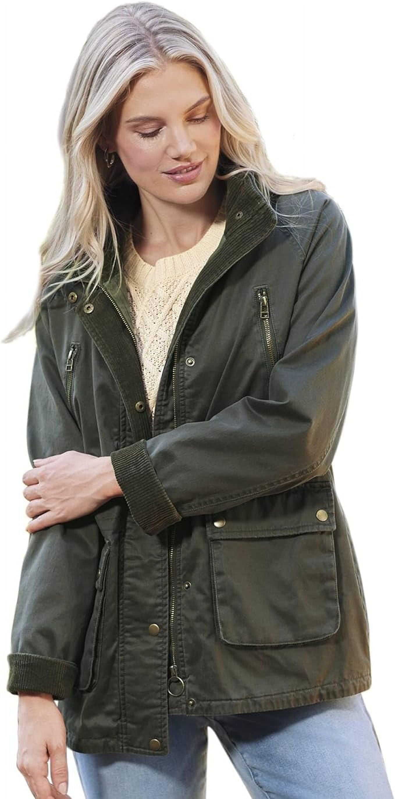 Sagefinds Women Portland Barn Jacket for Women - Hidden Zipper with ...