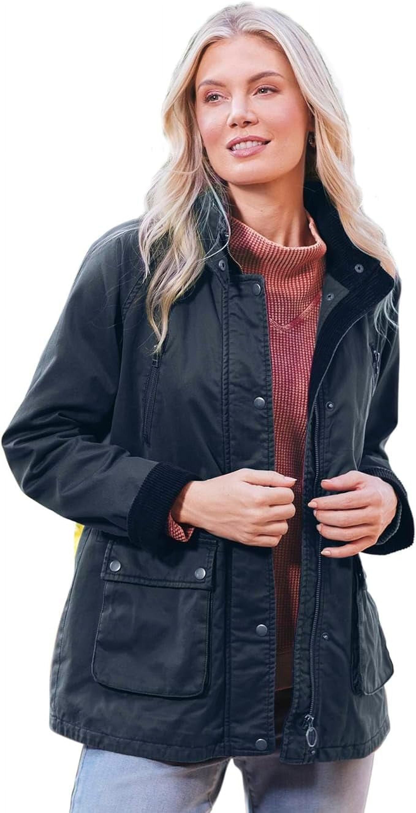 Sagefinds Women Portland Barn Jacket for Women - Hidden Zipper with ...