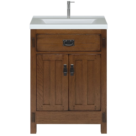 Sagehill Designs American Craftsman 24" Bathroom Vanity Base Only ...