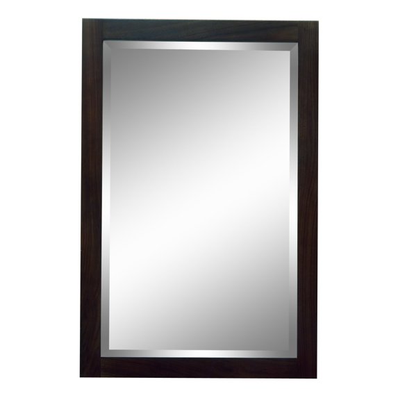 Sagehill Designs Modesta Walnut 24" Single Door Mirrored Cabinet ...