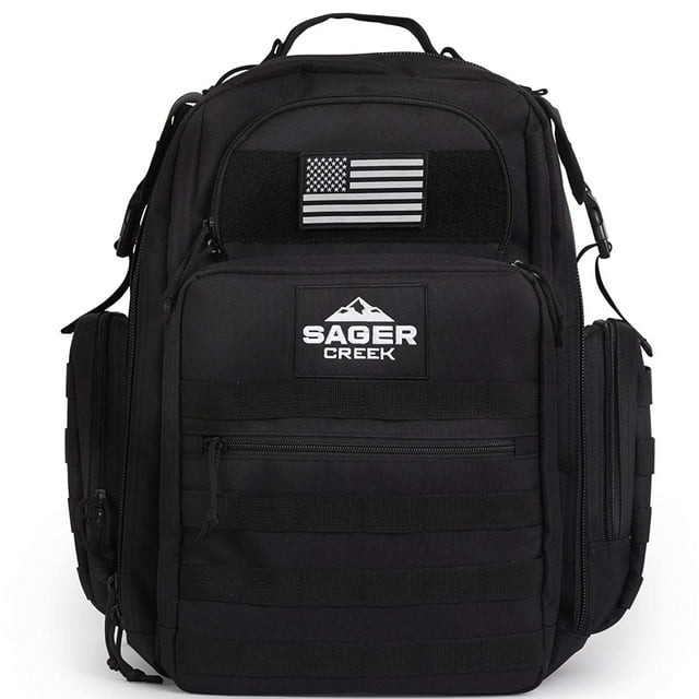Sager Creek Large Multifunction Military Backpack - Tactical Dad Diaper ...