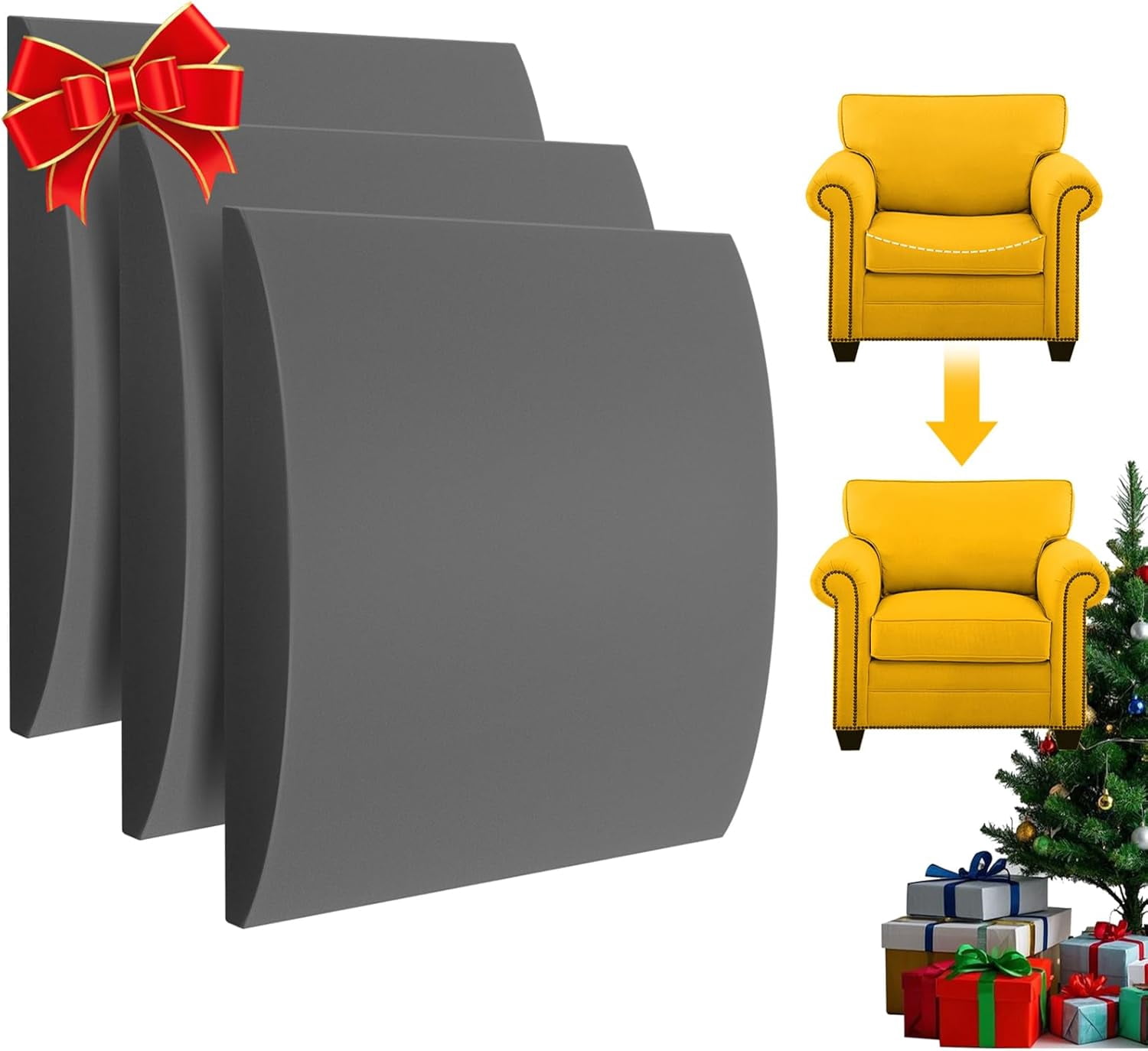 Sagging Sofa Cushion Support, Curved High-Density Foam Seat Supports ...