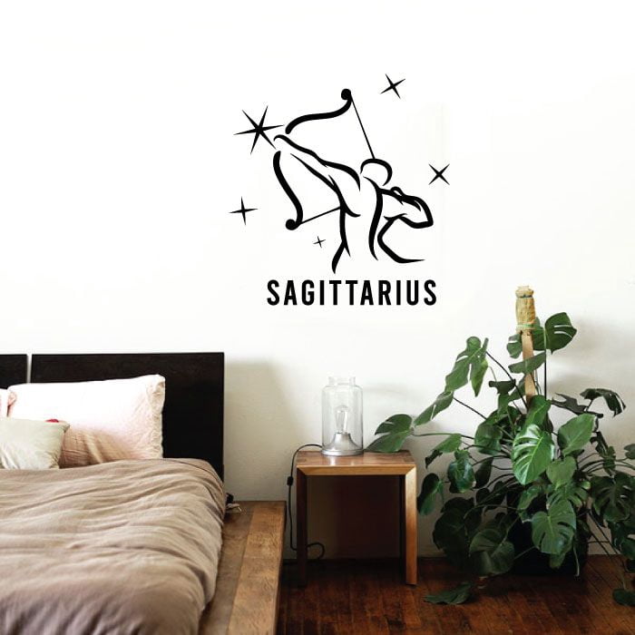 Sagittarius Archer Silhouette Fire Sign Symbol Horoscope Astrological ...