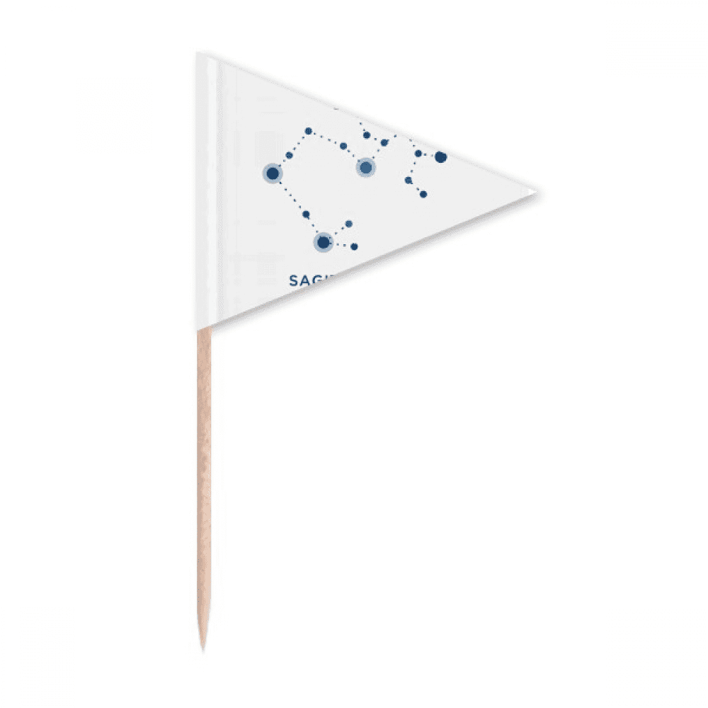 Sagittarius Constellation Sign Zodiac Toothpick Triangle Cupcake ...