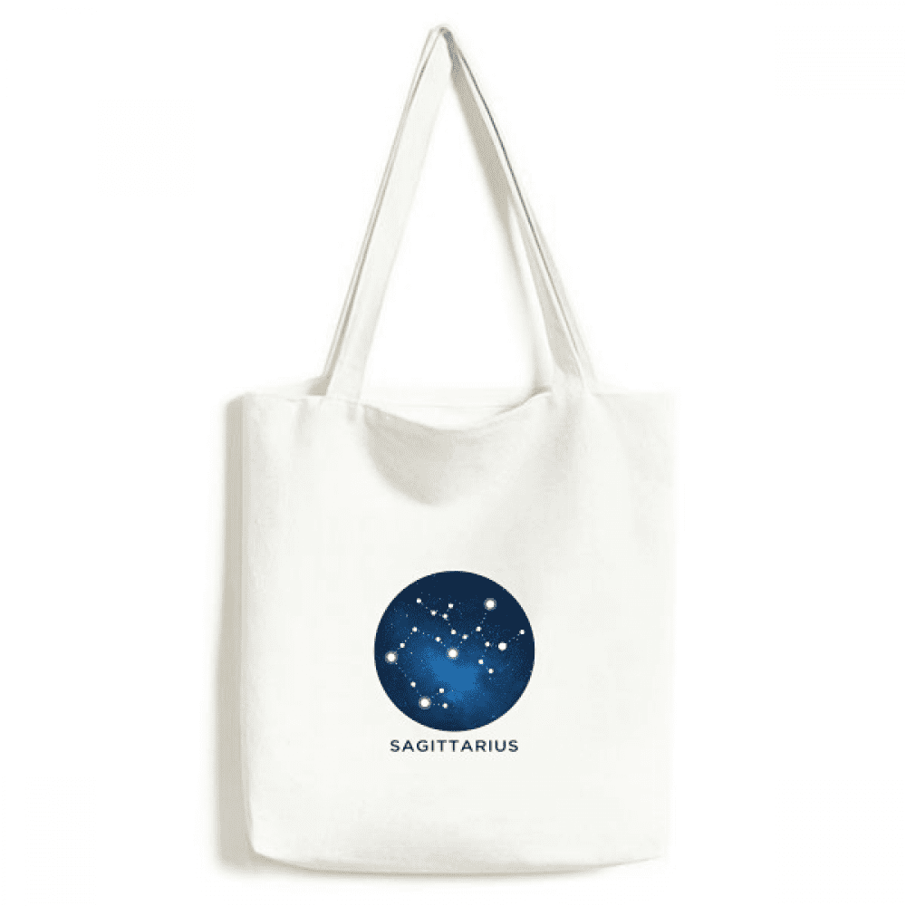 Sagittarius Constellation Zodiac Sign Tote Canvas Bag Shopping Satchel ...