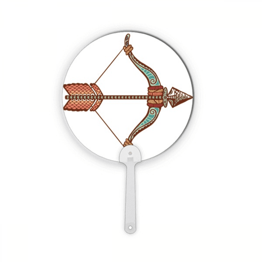 Sagittarius Constellation Zodiac Symbol Plastic Round Handheld Fan ...