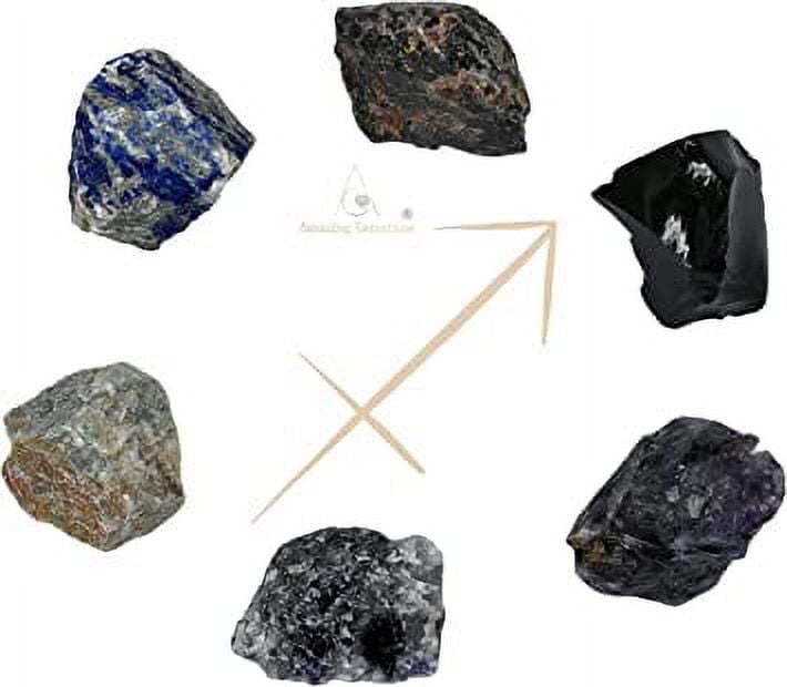 Sagittarius Healing Crystal Set, Zodiac Birthstone Kit for Gift ...