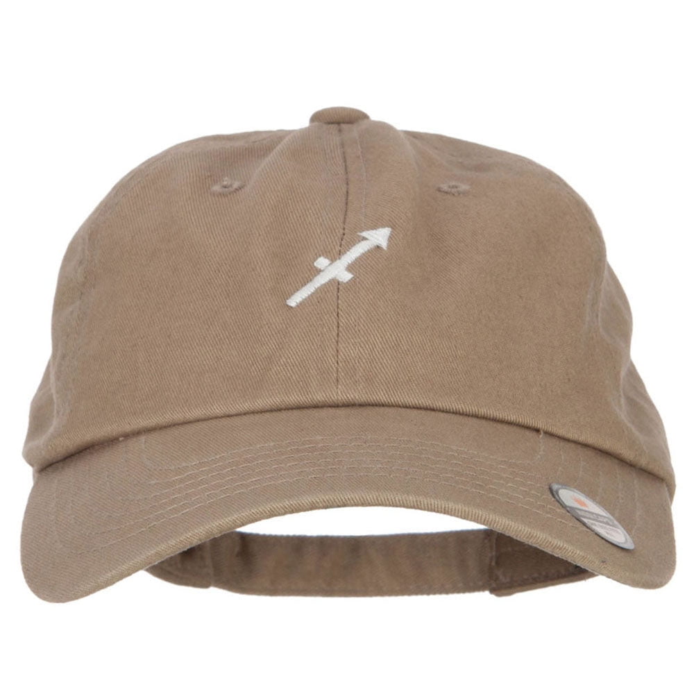Sagittarius Zodiac Sign Embroidered Unstructured Cap - Khaki OSFM ...