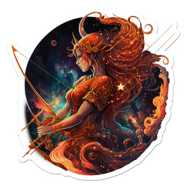 Sagittarius Zodiac Sign Sticker Phone Decal Water Bottle Stickers Car ...