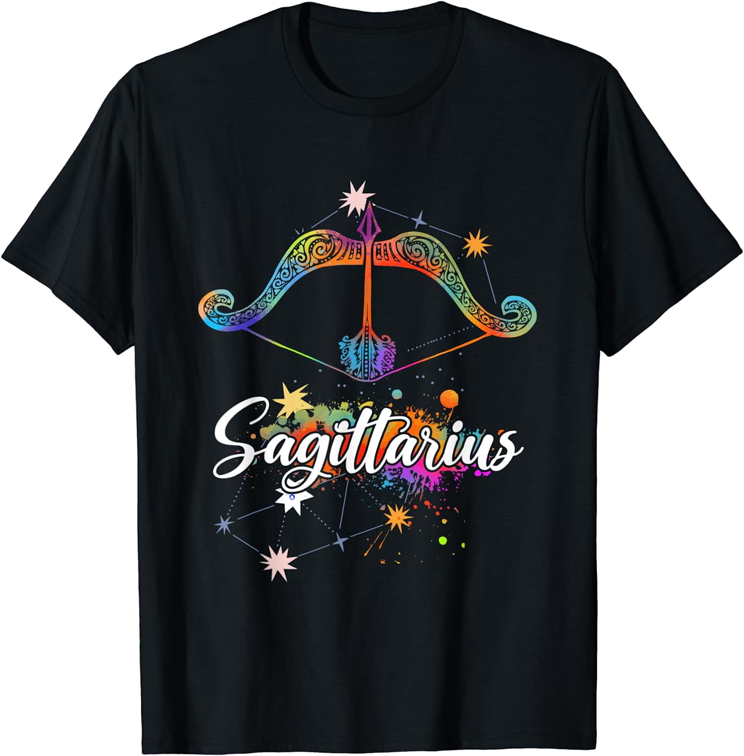 Sagittarius Zodiac Sign Colorful T Shirt