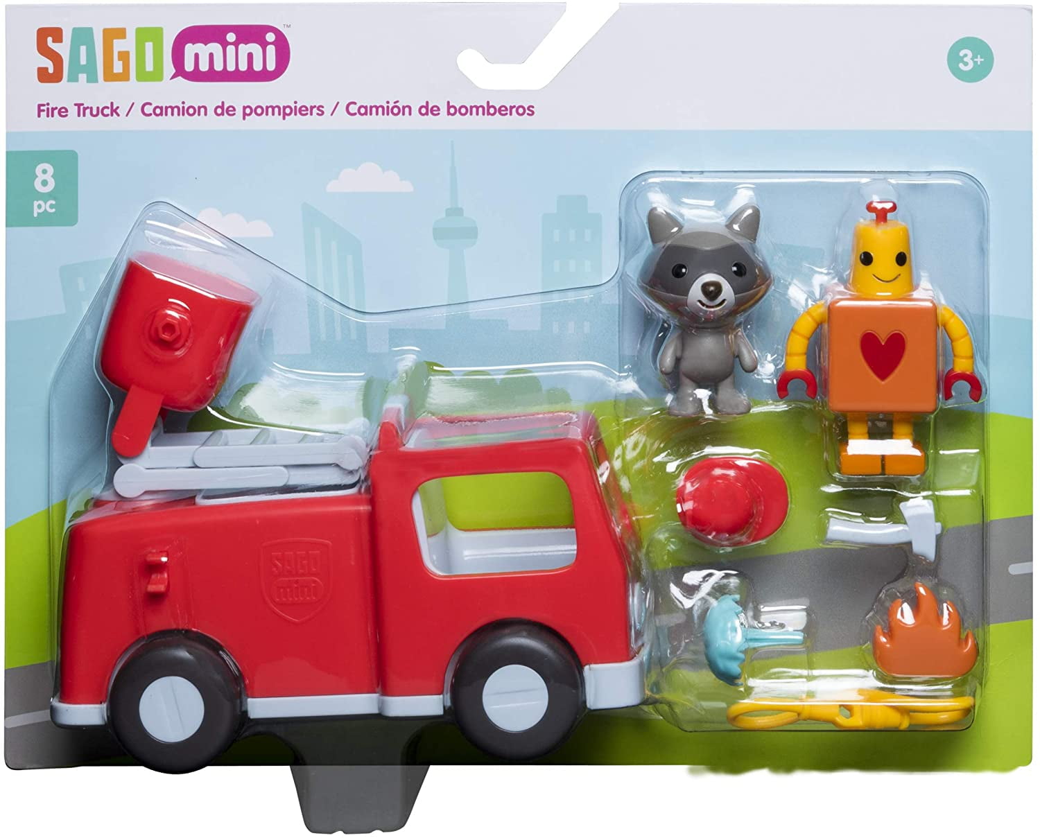Sago Mini - Vehicles - Hugbot & Kiki’S Fire Truck - Walmart.com