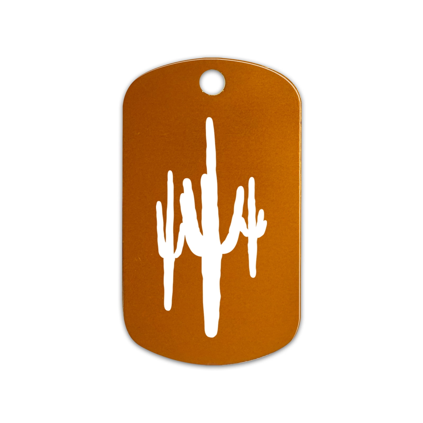 Saguaro Cactus GI Dog Tag Aluminum Keychain explore camp overland off ...