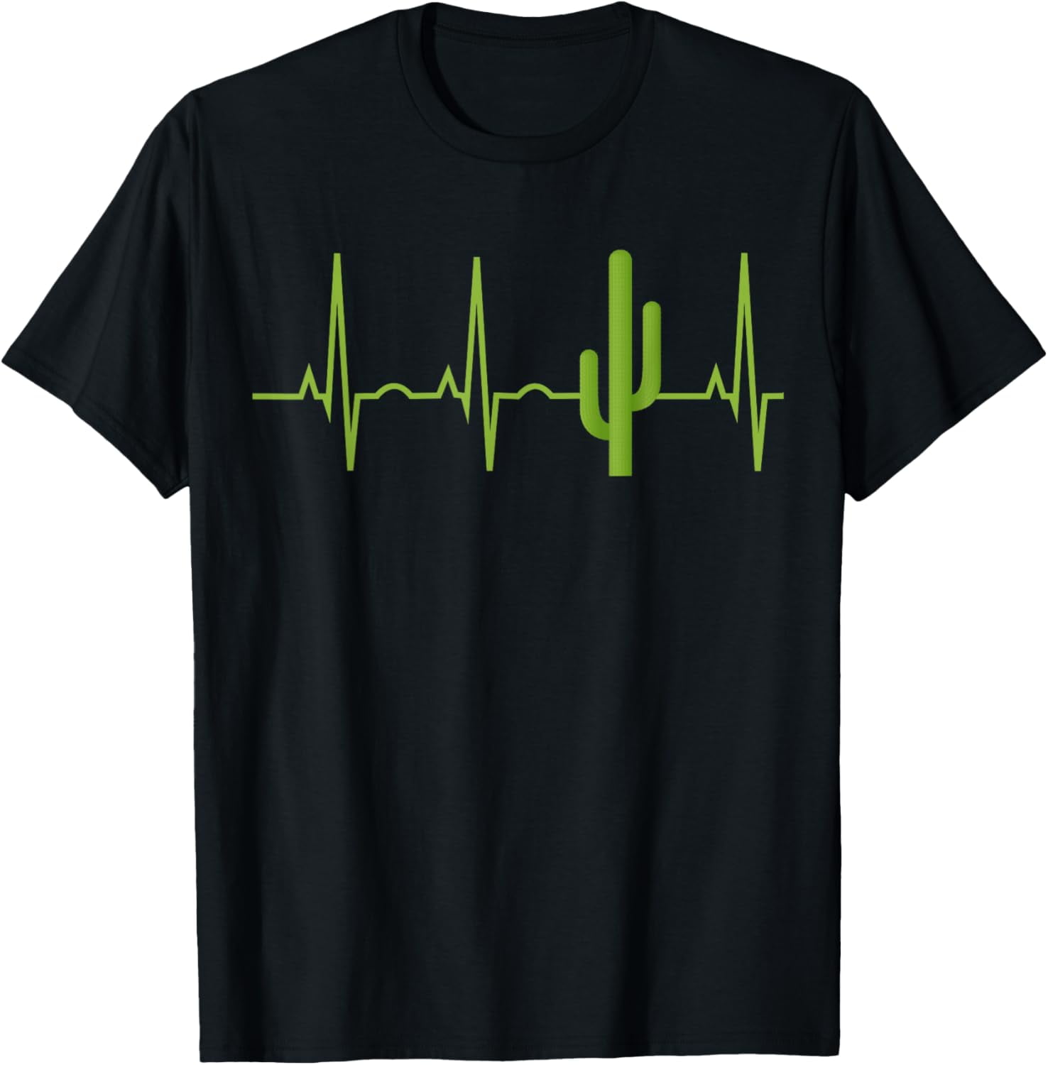 Saguaro Cactus Shirt - Cacti Lover Heartbeat TShirt T-Shirt - Walmart.com