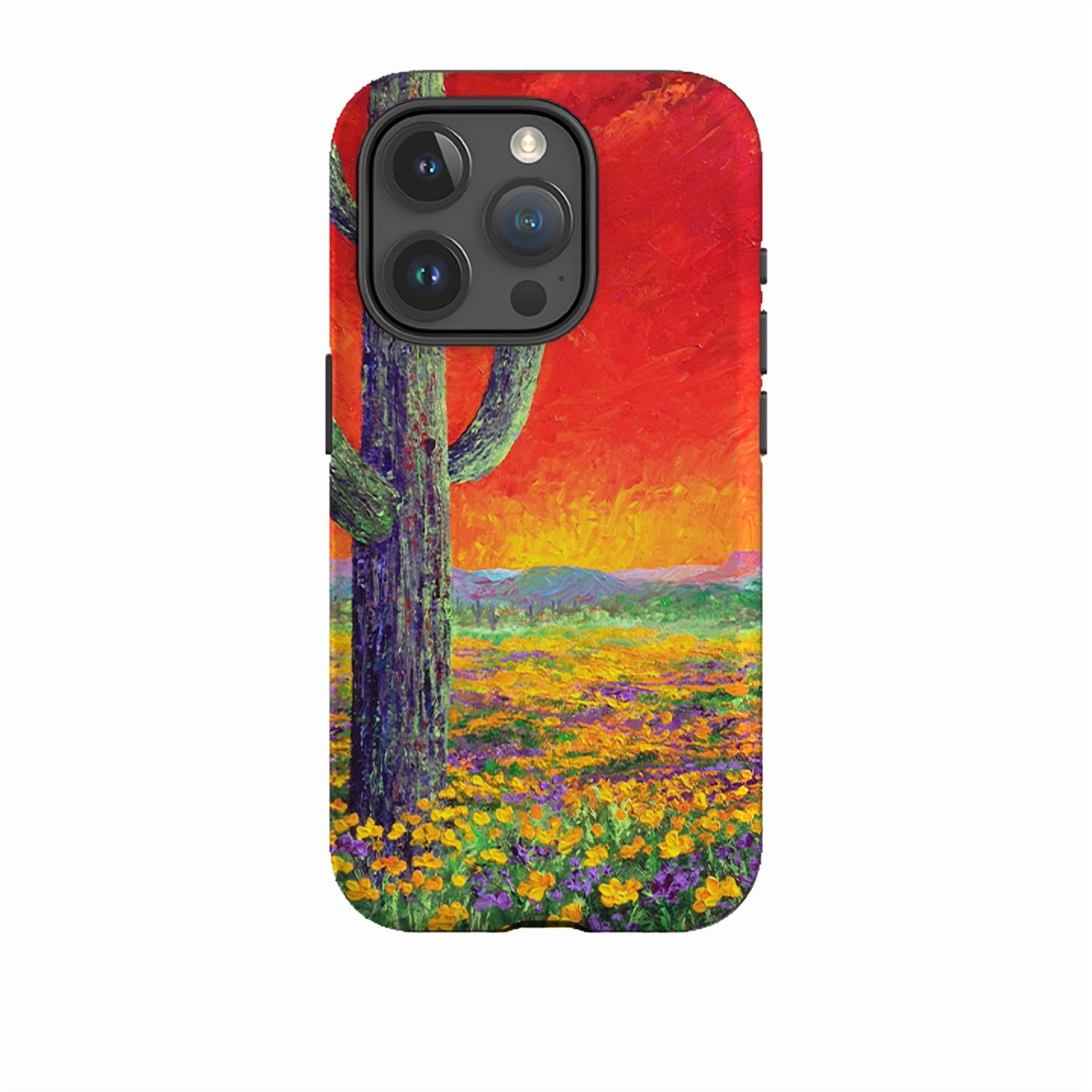 Saguaro Sunset Desert Scenery Phone Case for iPhone 16 15 14 13 12 11 ...