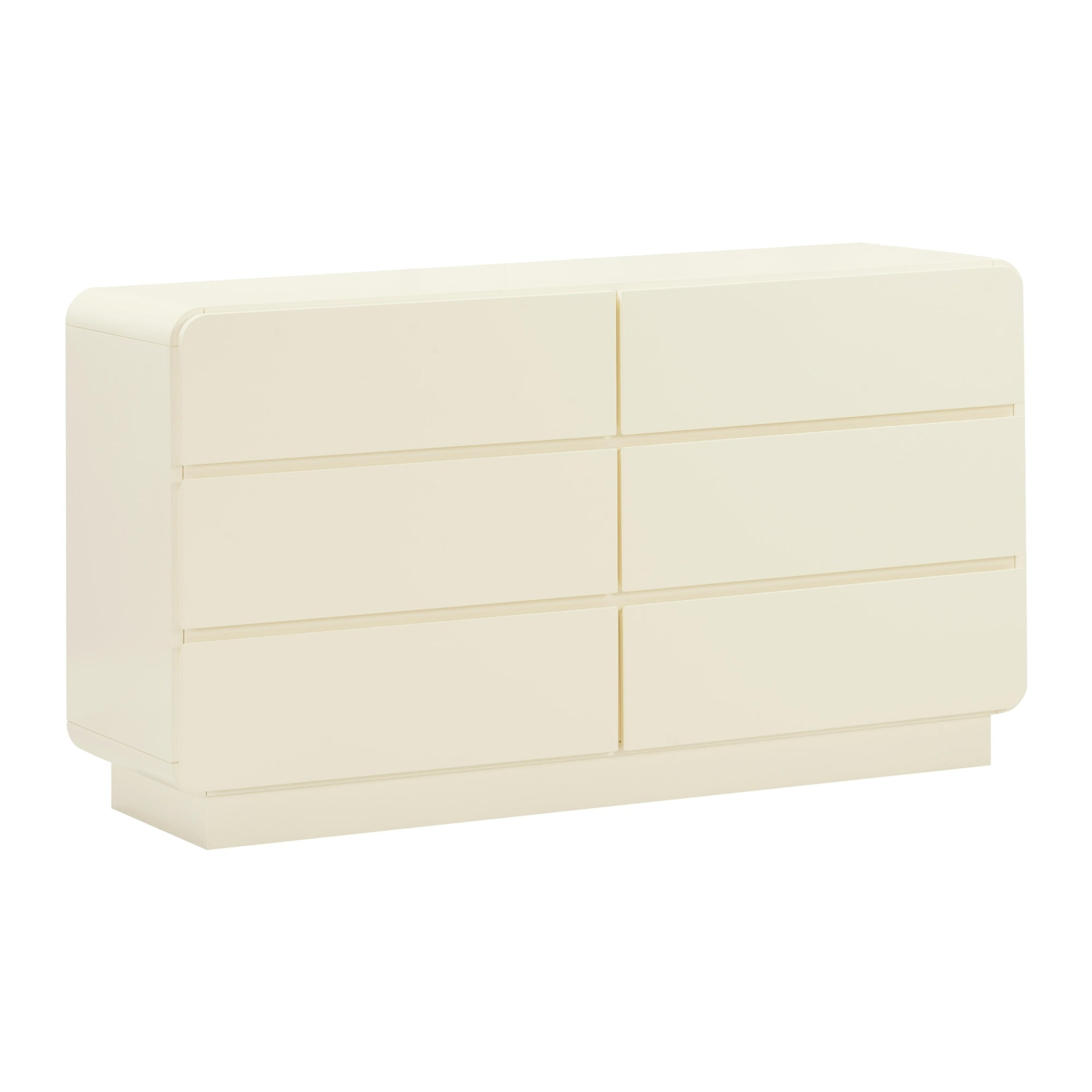 Sagura Cream 6-Drawer Dresser - Walmart.com