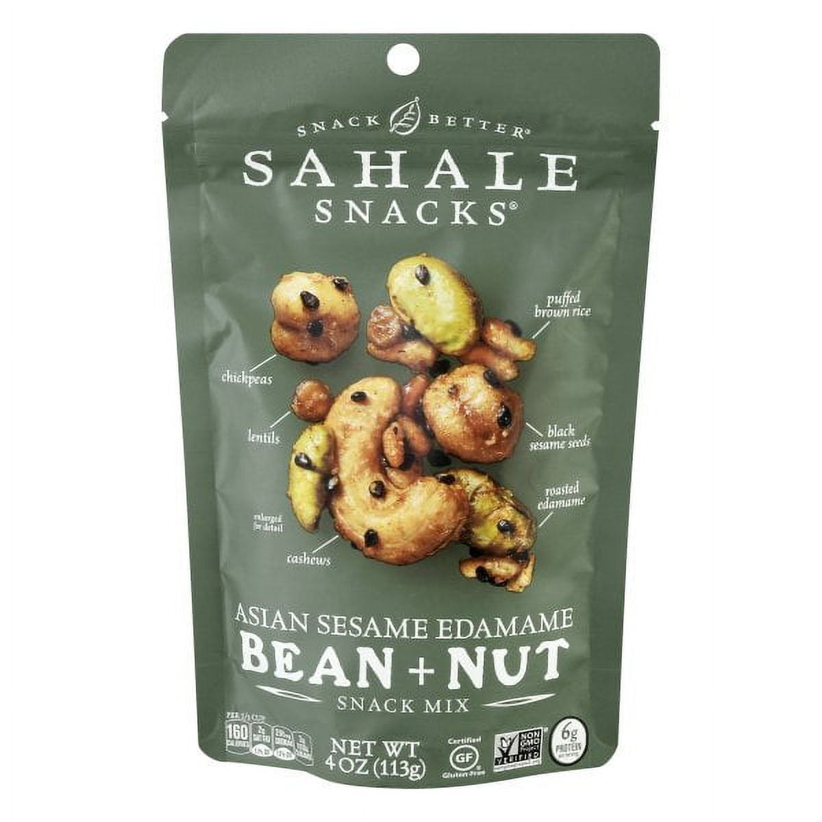 Sahale Snacks Asian Sesame Edamame Bean + Nut Snack Mix, 4 Ounces (Pack ...