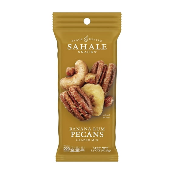 Sahale Snacks Banana Rum MFF30 Pecans Glazed Mix, 1.5 Ounces (Pack of ...