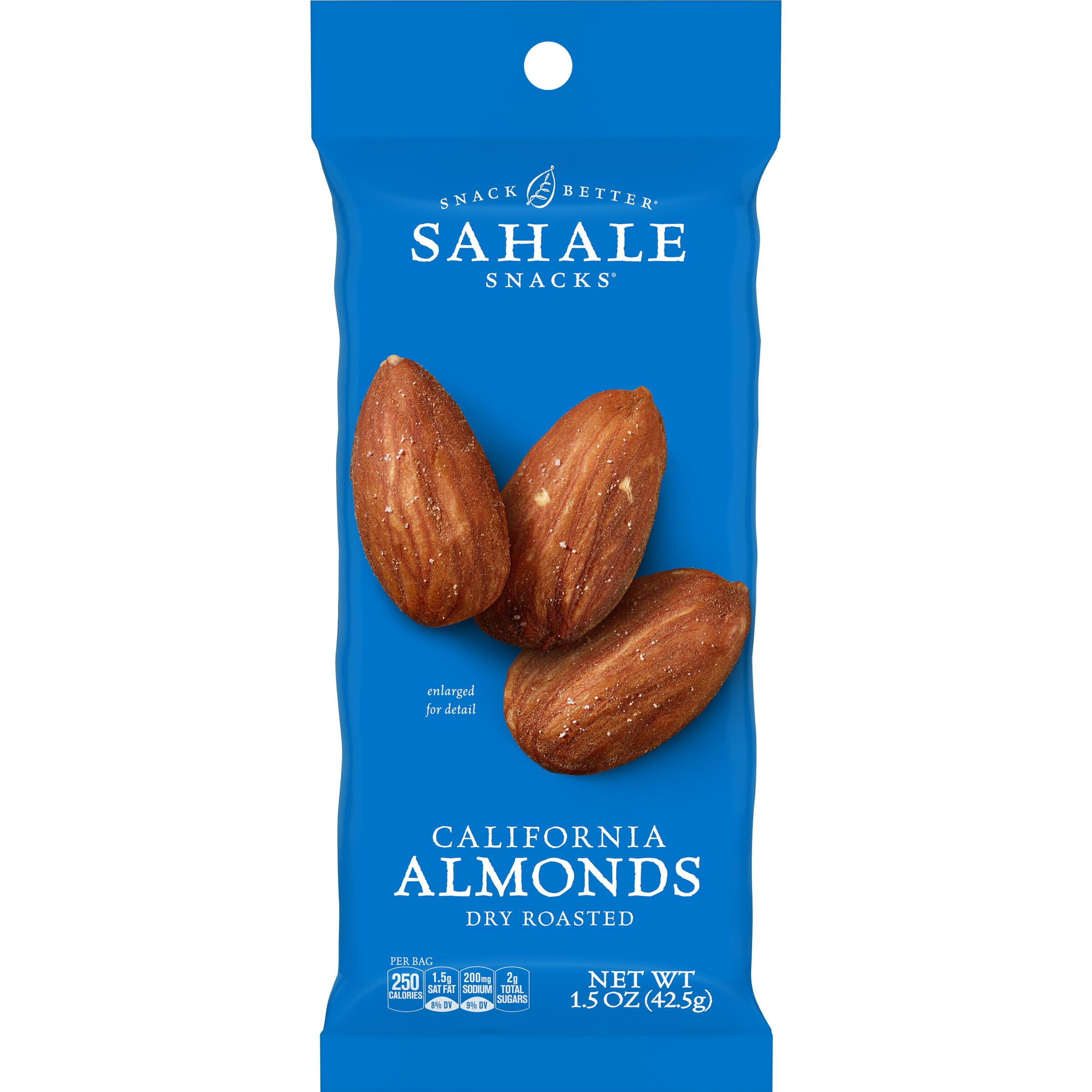 Sahale Snacks California Dry Roasted Almonds, 18 Pack, 1.5 Ounces Each ...