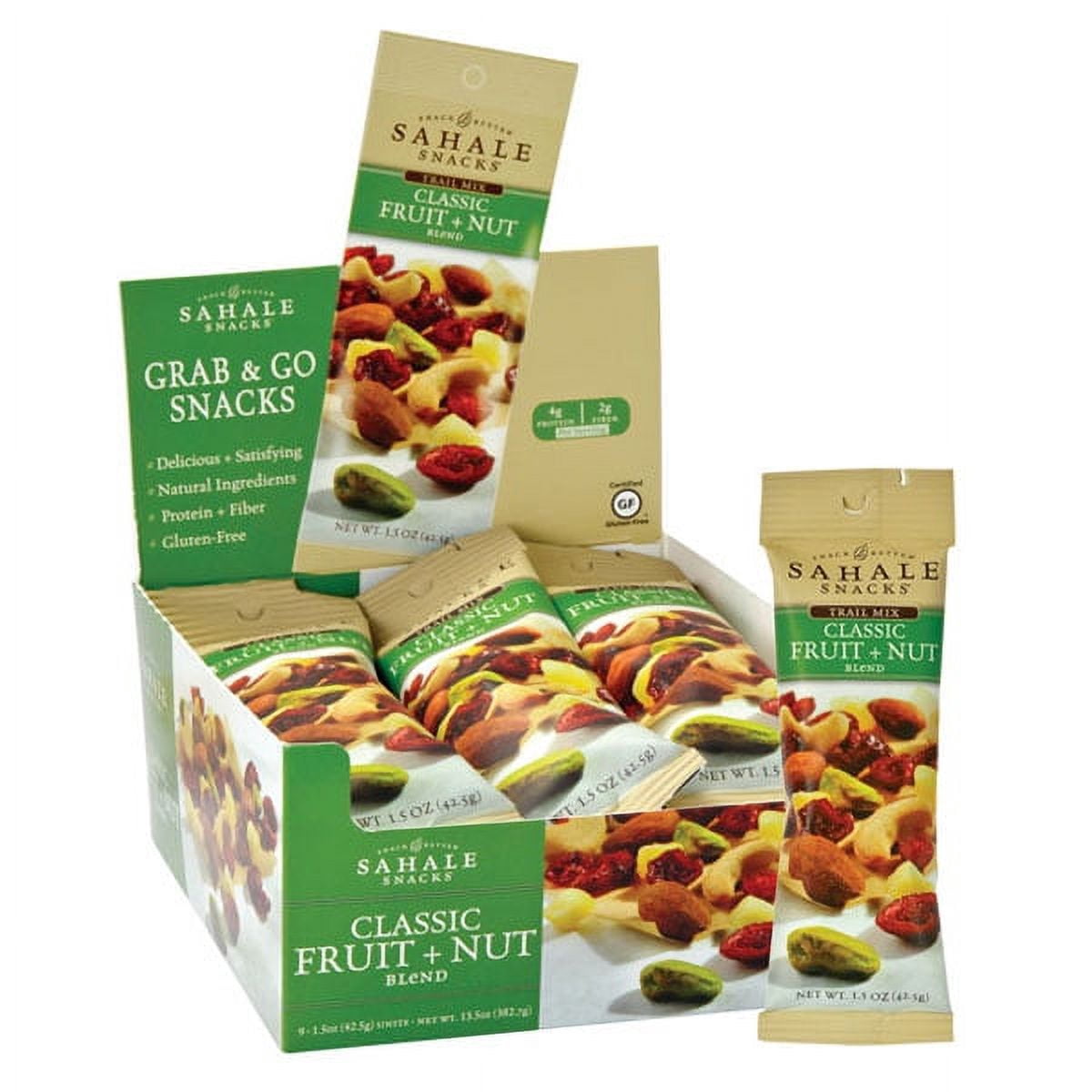 Sahale Snacks Grab and Go Classic Fruit and Nut Blend Trail Mix 1.5 oz ...