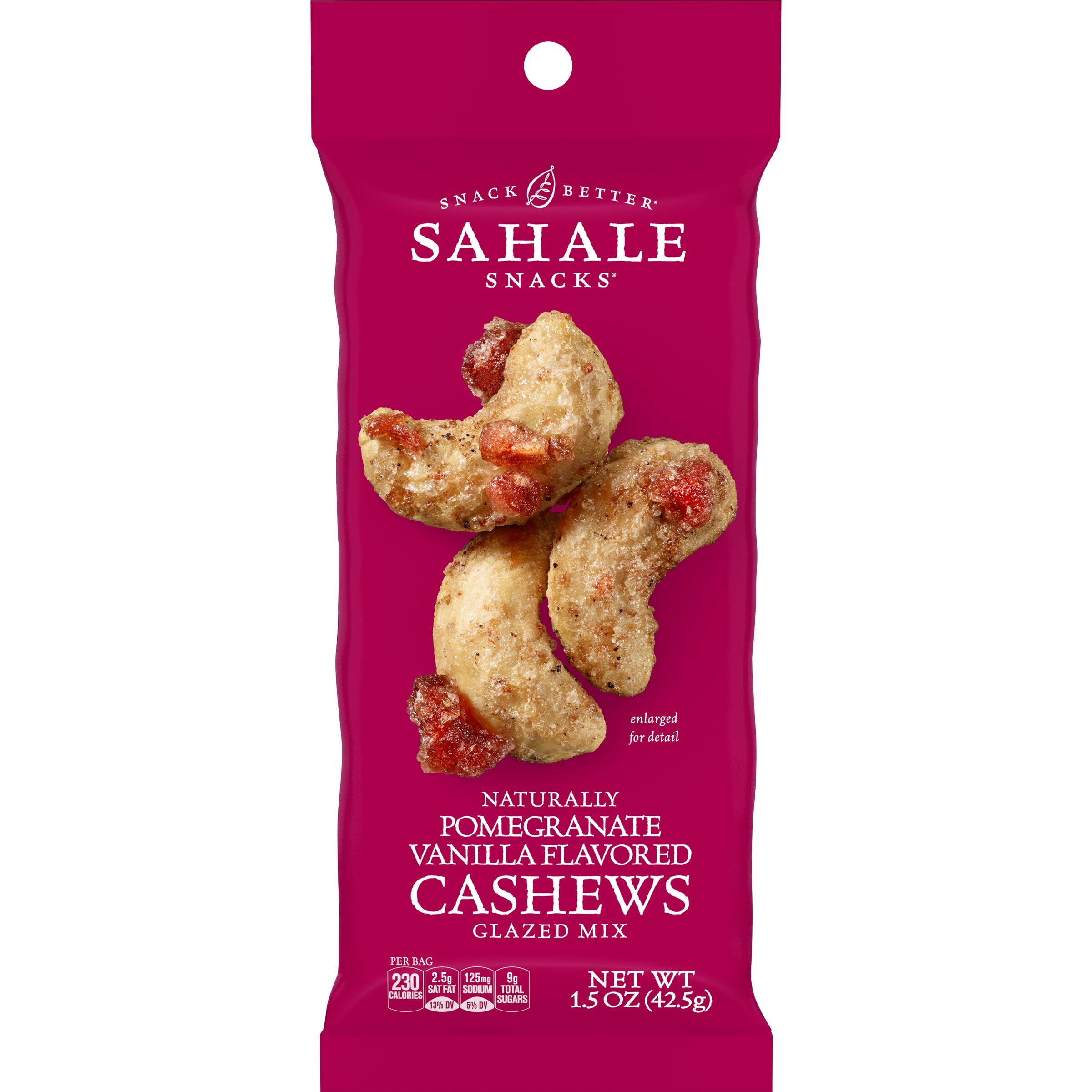 Sahale Snacks Naturally Pomegranate Vanilla Flavored Cashews Glazed Mix ...