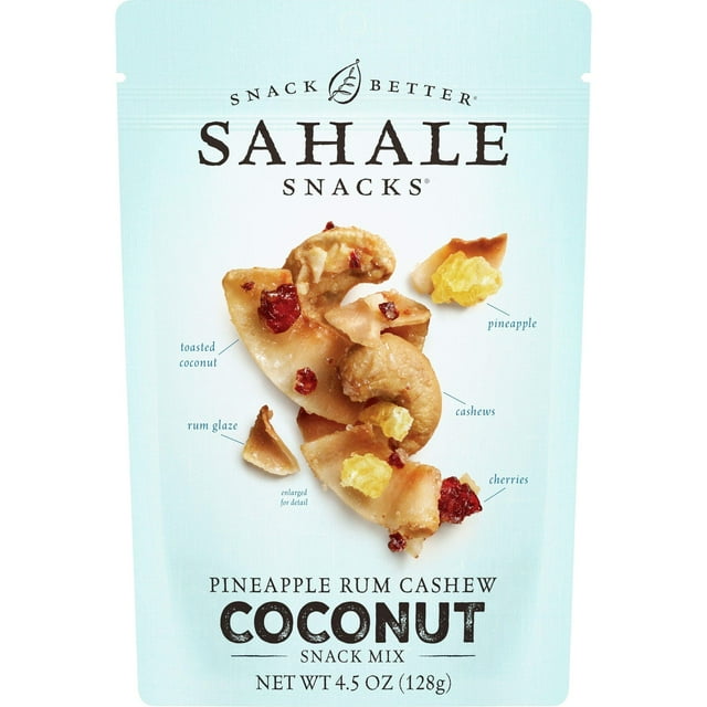 Sahale Snacks Pineapple Rum Cashew HYZ01 Coconut Snack Mix, 4.5 Ounces ...