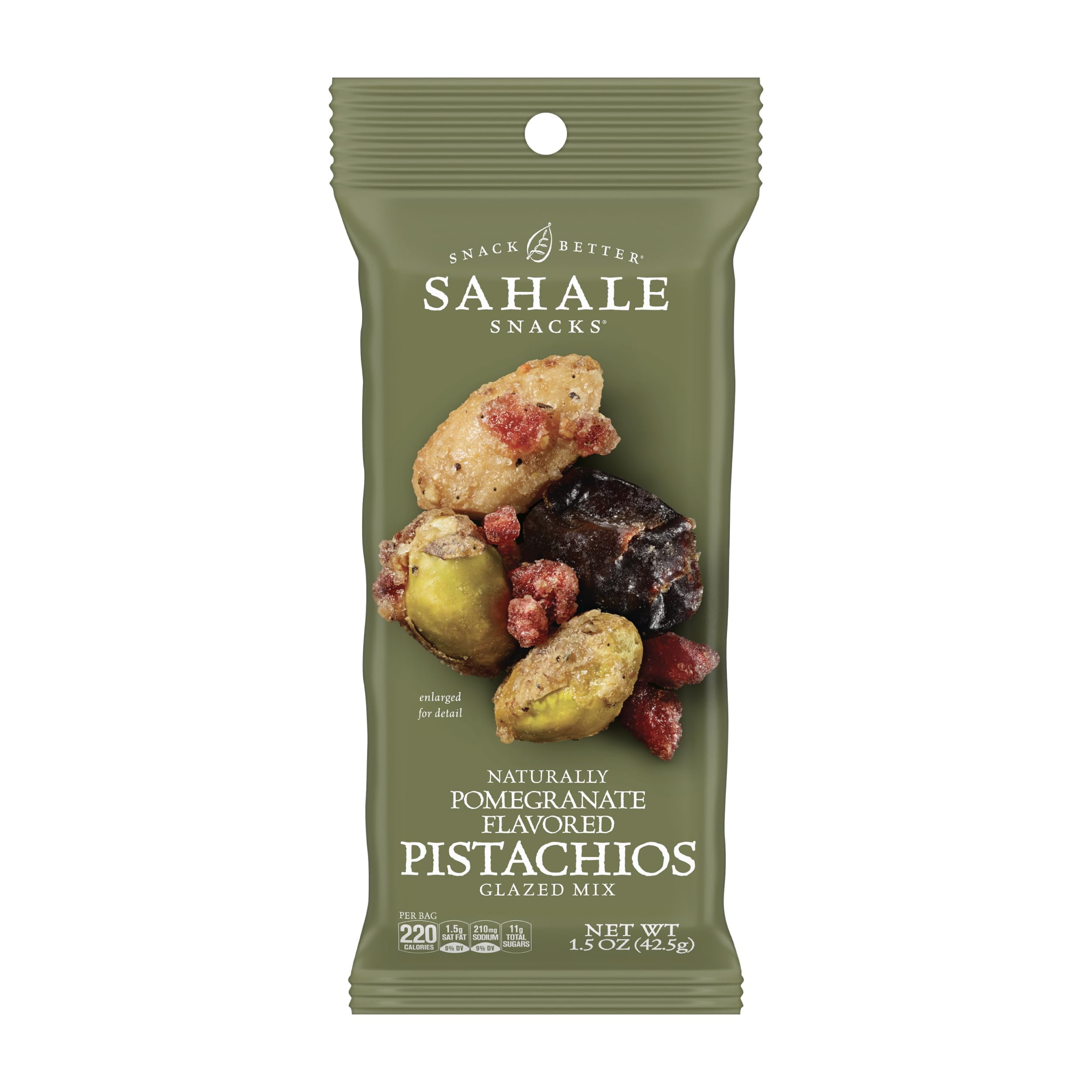 Sahale Snacks Pomegranate Flavored Pistachios MDA05 Glazed Mix, 1.5 ...
