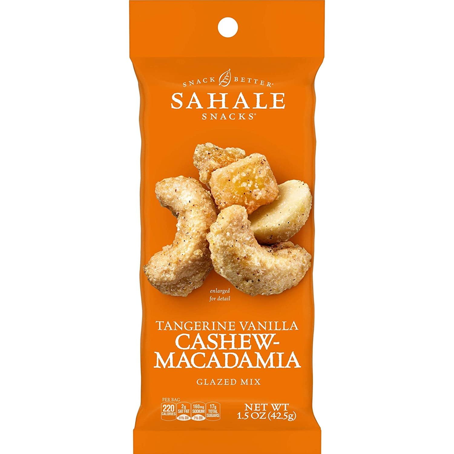 Sahale Snacks Tangerine Vanilla Cashew Macadamia Glazed Mix, 1.5 Ounces ...