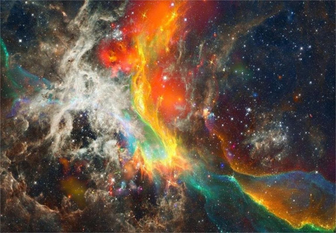 Sahara Desert Night Backdrop Starry Galaxy Sky Desert Sand Dunes ...