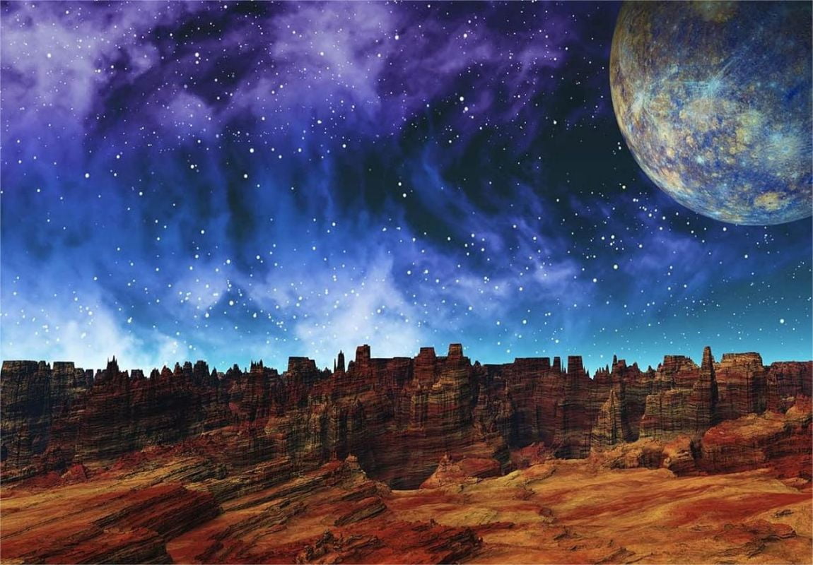 Sahara Desert Night Backdrop Starry Galaxy Sky Desert Sand Dunes ...