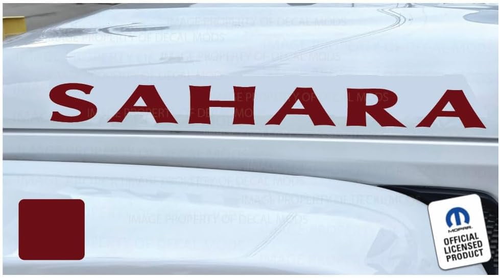 Sahara Hood Graphic Decal/Sticker fits Jeep Wrangler JK/JL/JT (2007 ...