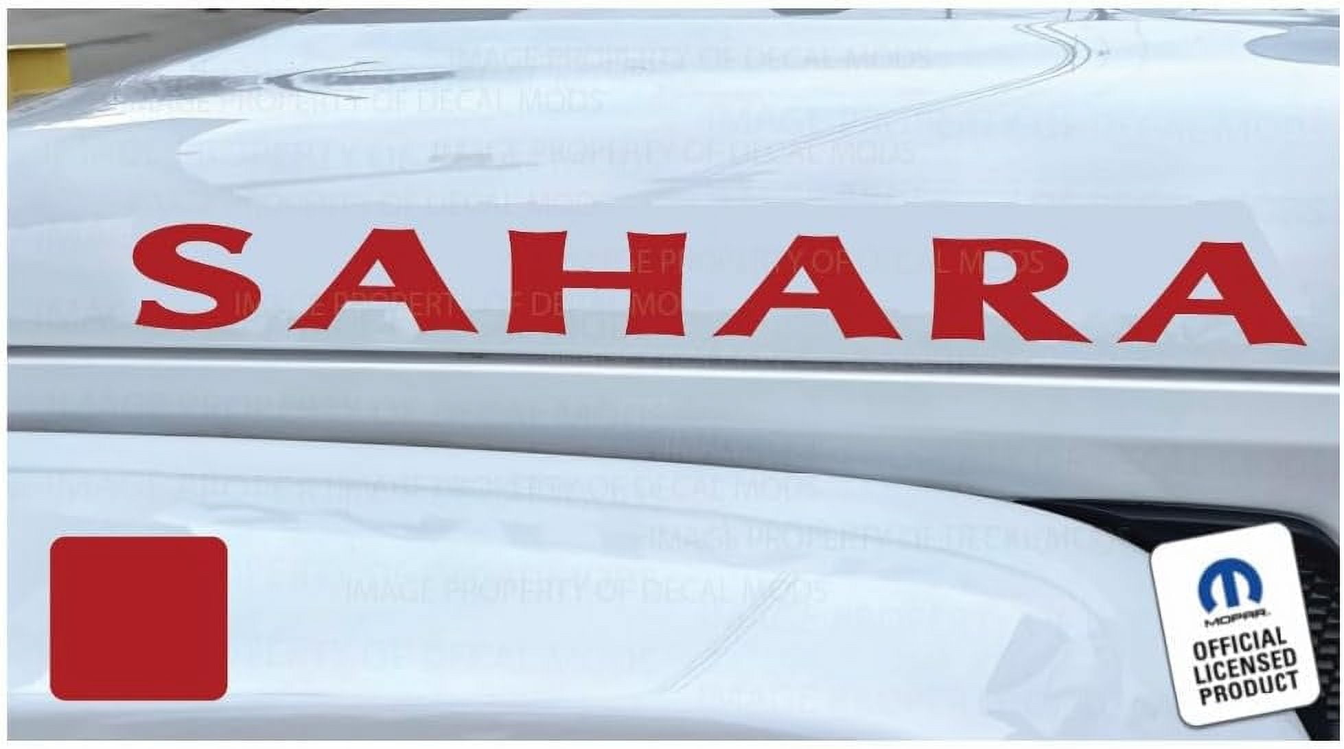 Sahara Hood Graphic Decal/Sticker fits Jeep Wrangler JK/JL/JT (2007 ...