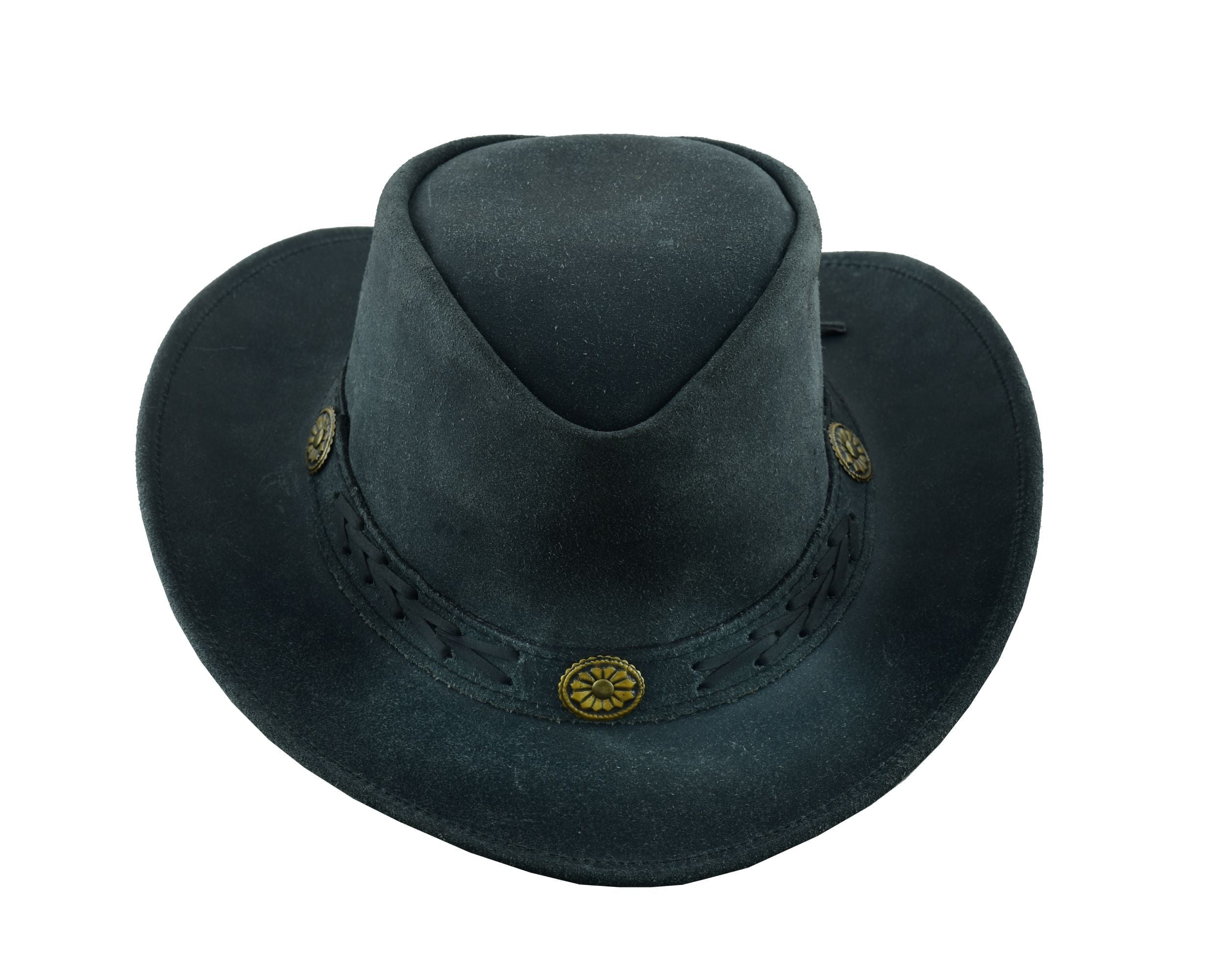 Sahara Leather Hats Western Style for Men and Women shapeable Wide Brim ...
