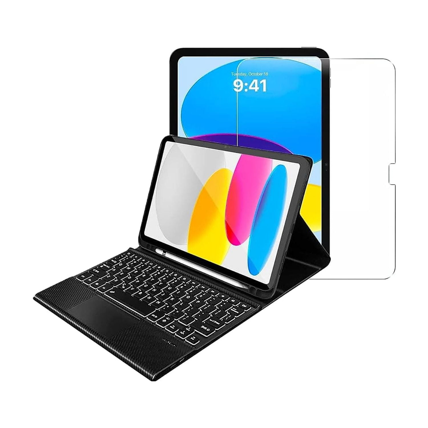 SaharaCase Apple 10.9" iPad (10th Gen) Kit Bundle - Keyboard Case with ...